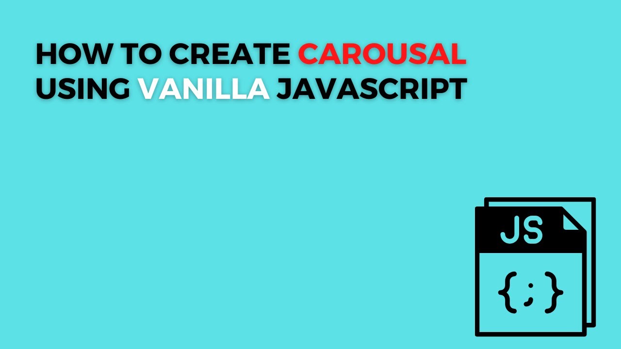 how to create a carousel using vanilla JavaScript || Image slider using JavaScript