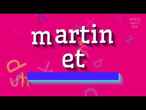 MARTINET - HOW TO SAY MARTINET?