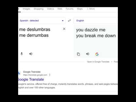 English lyrics to “Impacto”