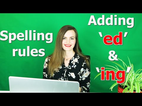 How to spell the words ending with ED and ING. Spelling Rules: Adding 'ed' and 'ing'. Homeschooling