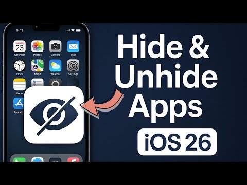 Quick & EASY Way to Hide & Unhide Apps on iPhone (iOS 26)