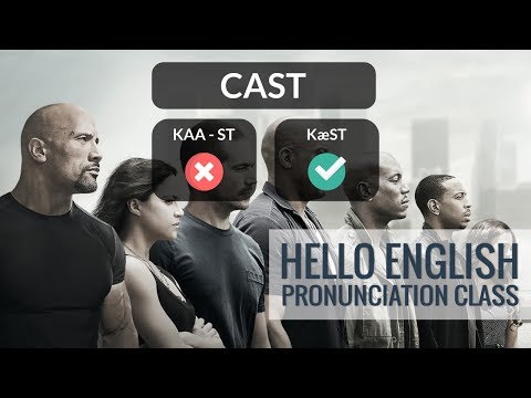 How to say Cast, Plot, Documentary, etc? Hello English Pronunciation Class 53