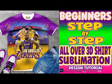 SUBLIMATION SECRETS: Create a Stunning 3D All over shirt design (designing made easy as 1,2,3)