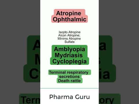 Atropine Ophthalmic in a nutshell
