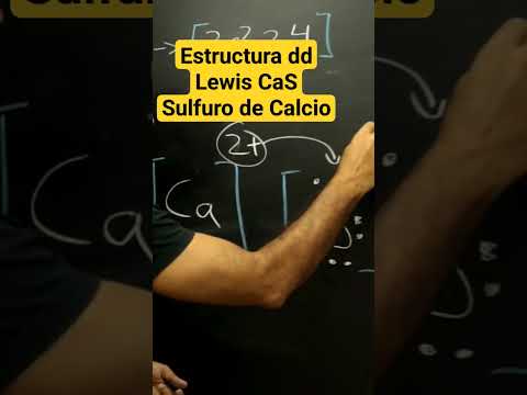 Estructura Lewis CaS sulfuro de calcio enlace química