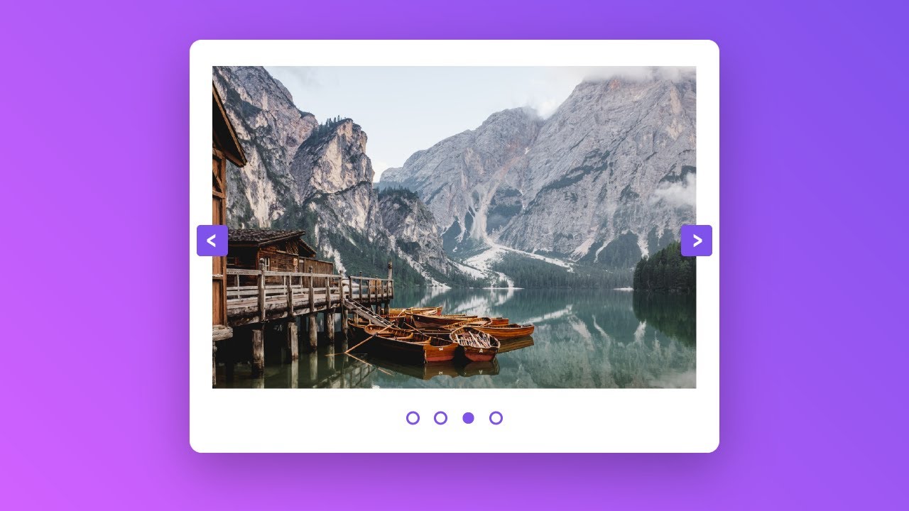 Responsive Image Slider | HTML, CSS & Javascript | With Source Code