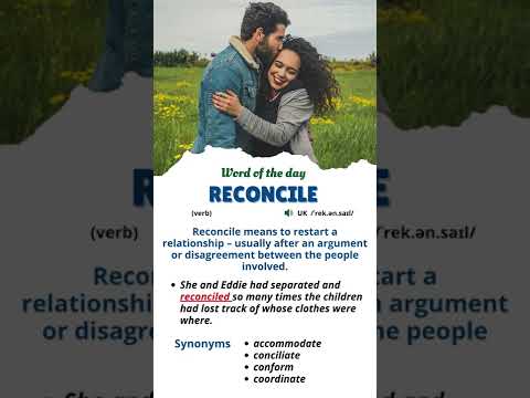 RECONCILE | Meaning of Reconcile | Word Of The Day | #Shorts | Learner's Dictionary