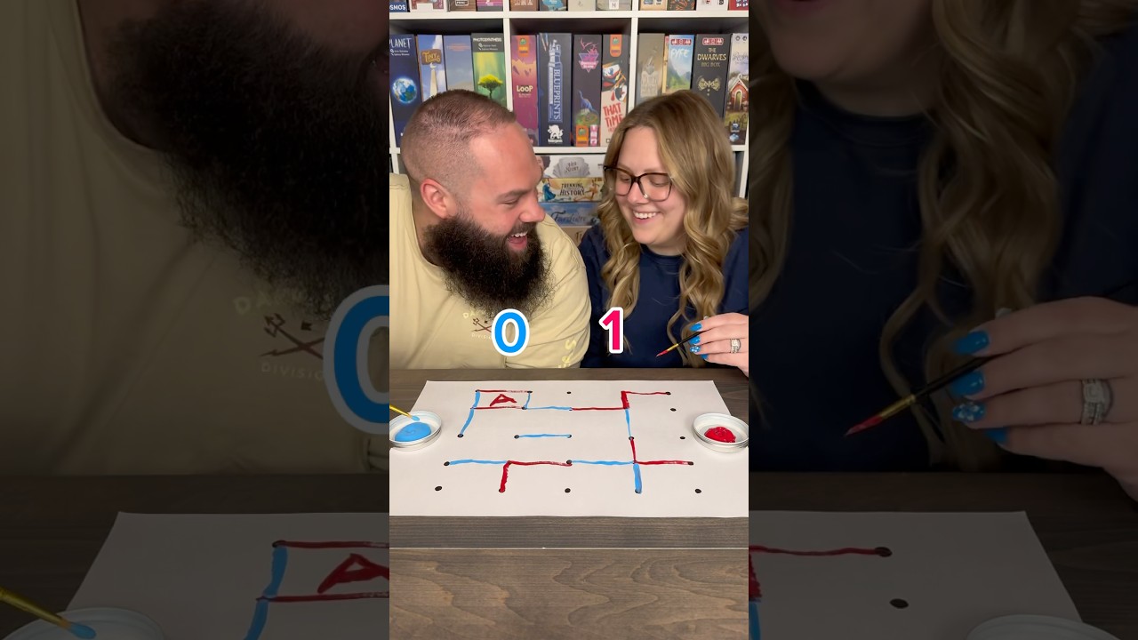 All You Need Is Paper & Paint to Play This Game!! #boardgames #gamenight #couple #fun