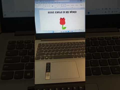 Rose emoji in Ms word| #msword #shortcut #computer #excel #trending #computervideo #rose #emoji