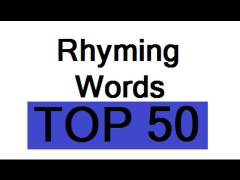 Rhymes Rhyming Words for Kindergarten Songs Song Children Preschoolers Kids Grade 1 English Learning