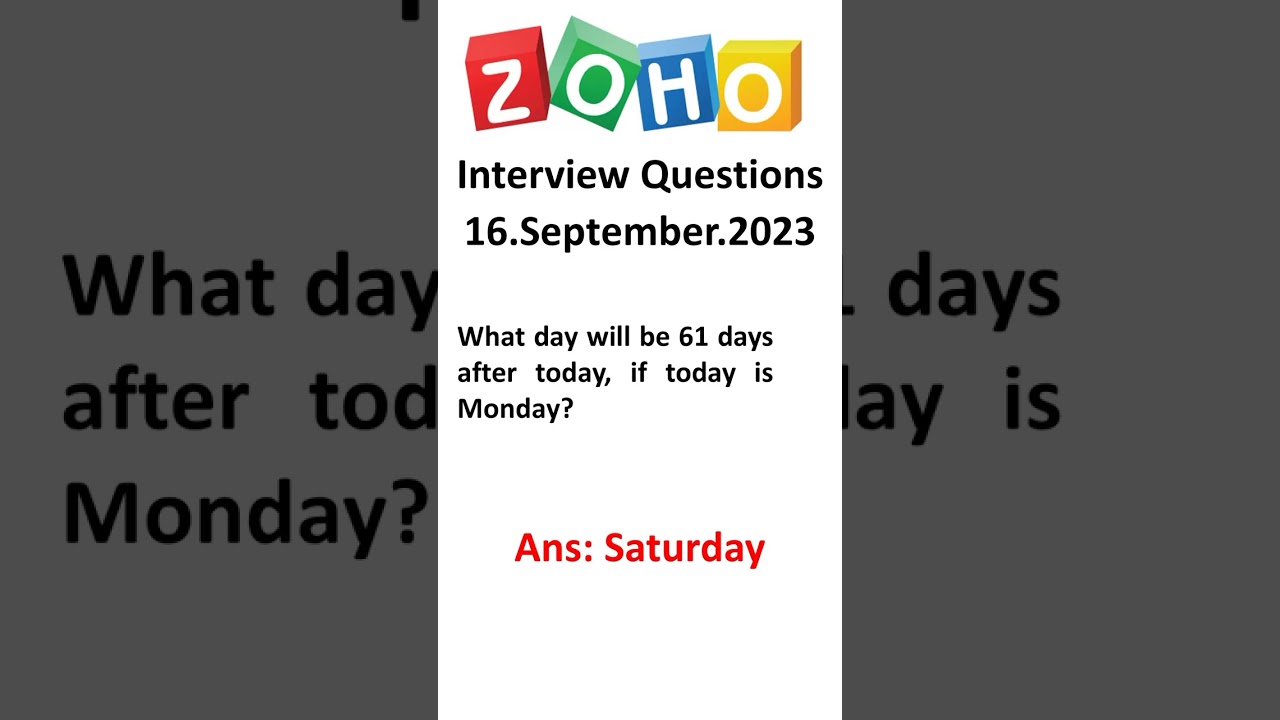 Zoho Interview questions for software developer 2023 | exam question paper |freshers and experienced