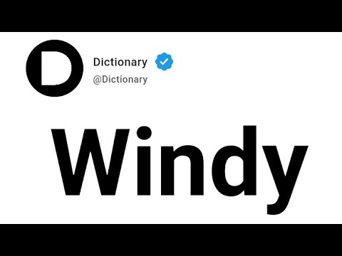 Windy Meaning In English