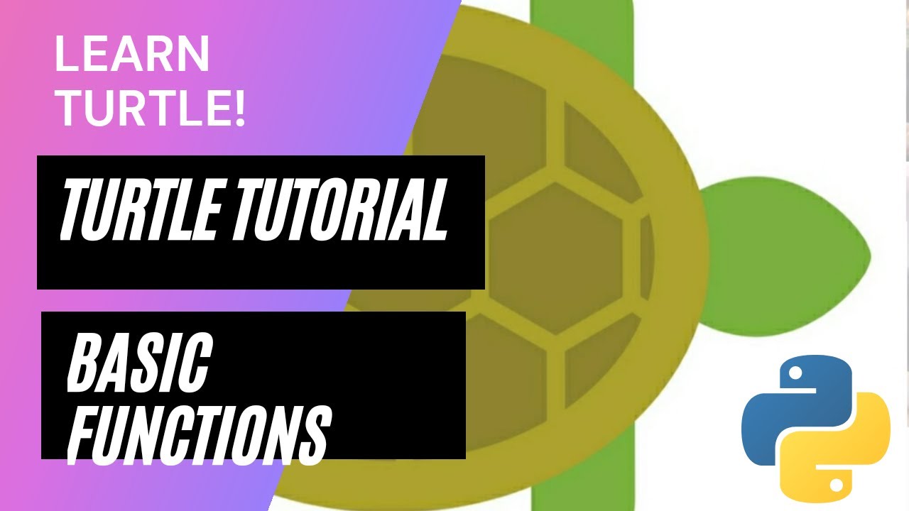 Python Turtle Graphics Tutorial #2 - Basic functions and setting up GUI