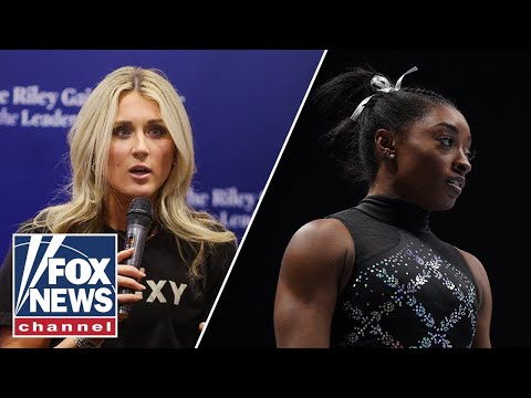 Riley Gaines accepts Simone Biles' 'half-hearted' apology