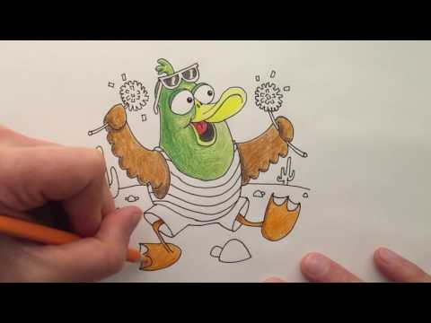 Words that start with D - Free alphabet coloring page