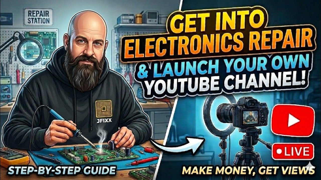 Get into Electronics Repair AND Launch Your Own YouTube Repair Channel (Beginner Guide)