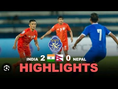 India vs Nepal highlights SAFF Championship Football match 2023