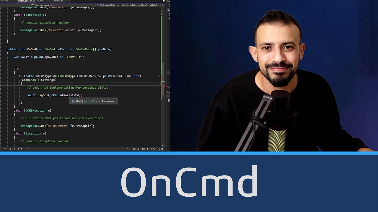 SOLIDWORKS PDM API: OnCmd