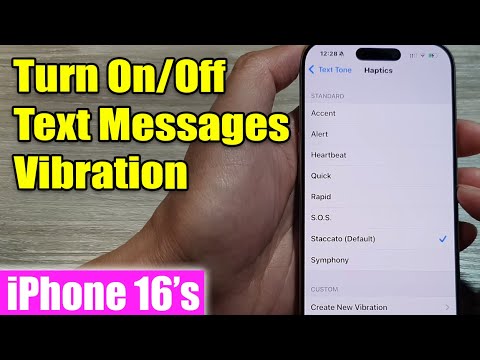 iPhone 16/16 Pro Max: How to Turn On/Off Text Messages Vibration