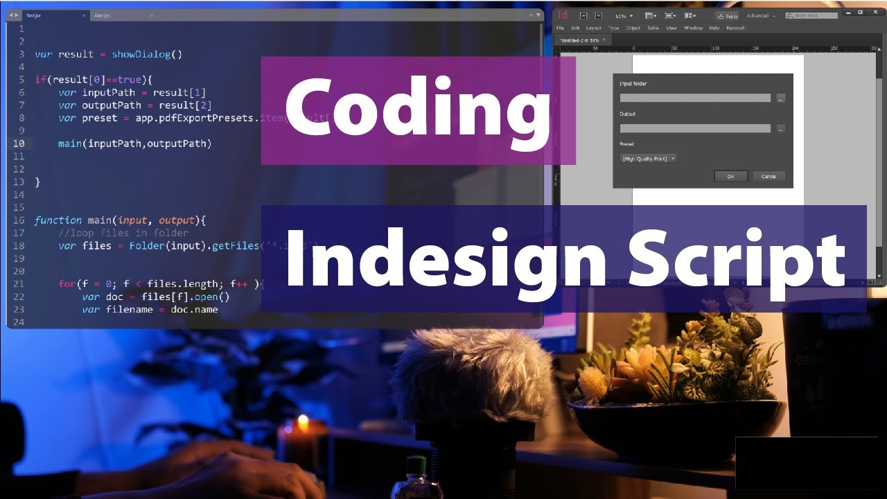 How I code Indesign script with Javascript