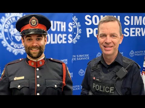 Procession, funeral ceremony for South Simcoe Police officers