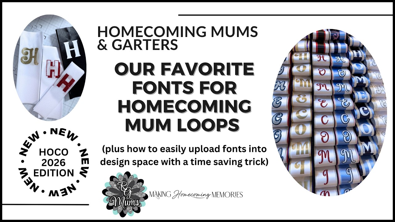 2026 Homecoming Favorite Fonts for HOCO Loops from Creative Fabrica  for Homecoming Mums and Garters