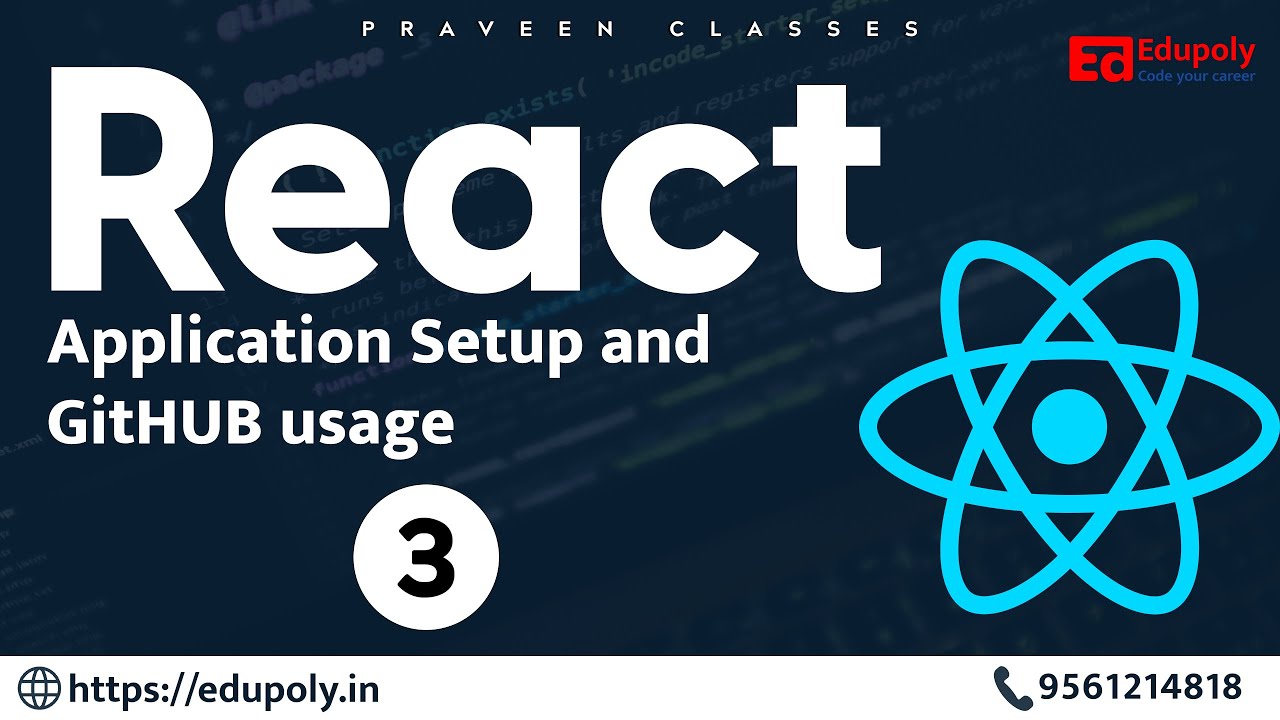 React Application Setup and GitHUB usage