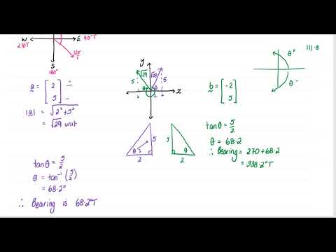 Determine the magnitude and direction of a 2D vector.