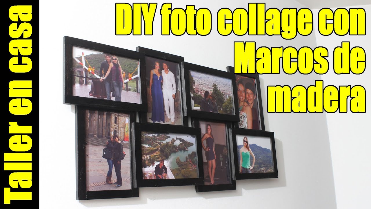 Como hacer collage con marcos de fotos fácil