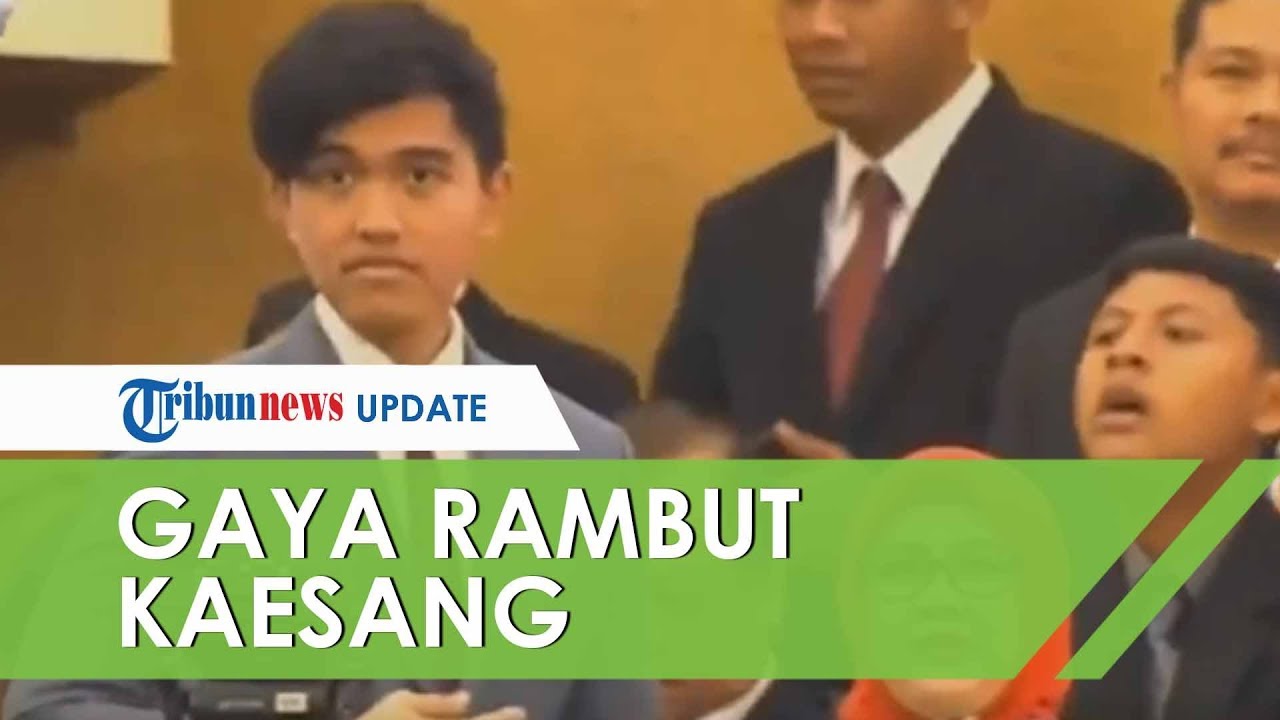 Gaya Rambut Poni Lempar Kaesang di Acara Pelantikan Presiden Jadi ...