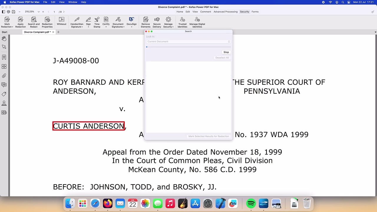 Power PDF for Mac - Removing Sensitive Content