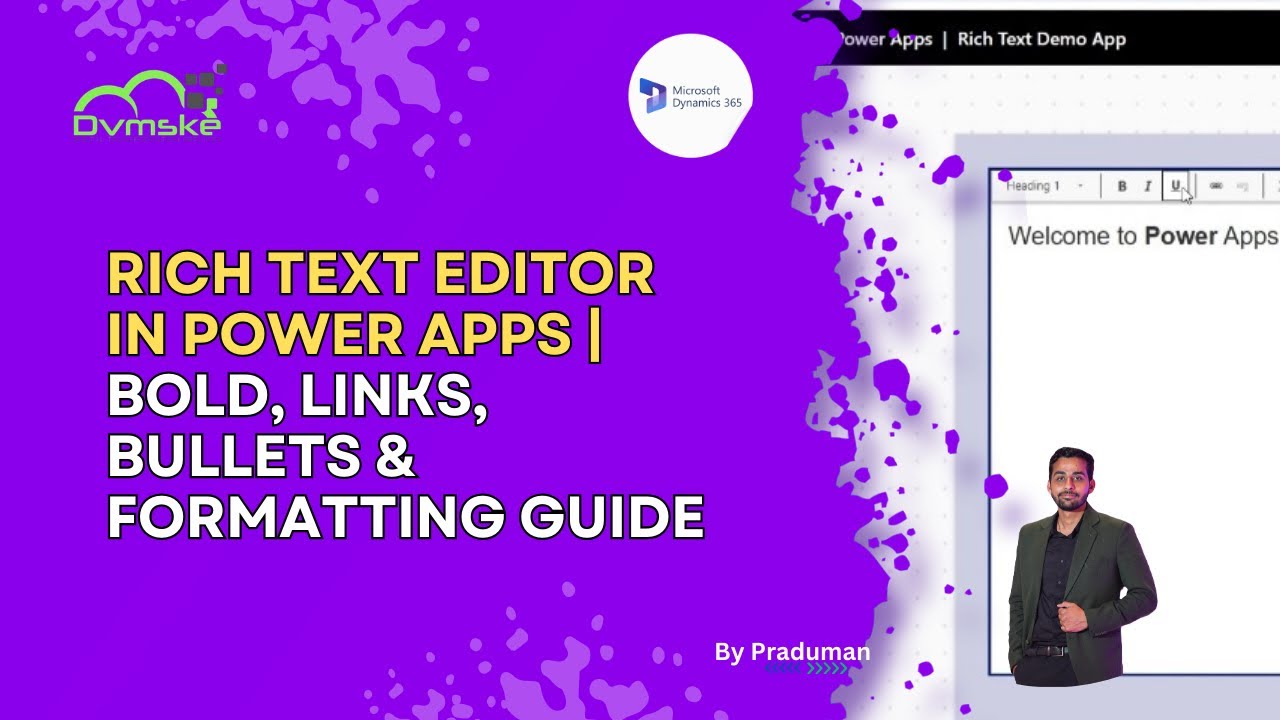 Rich Text Editor in Power Apps 🚀 | Bold, Links, Bullets & Formatting Guide