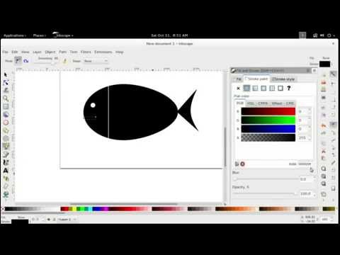 Drawing a fish in Inkscape | inkie30
