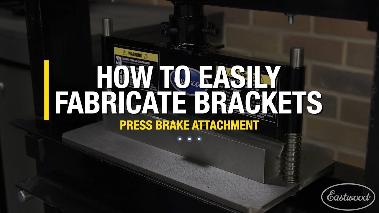 How To Bend Metal Plate & Fabricate Brackets - Press Brake Attachment - Eastwood