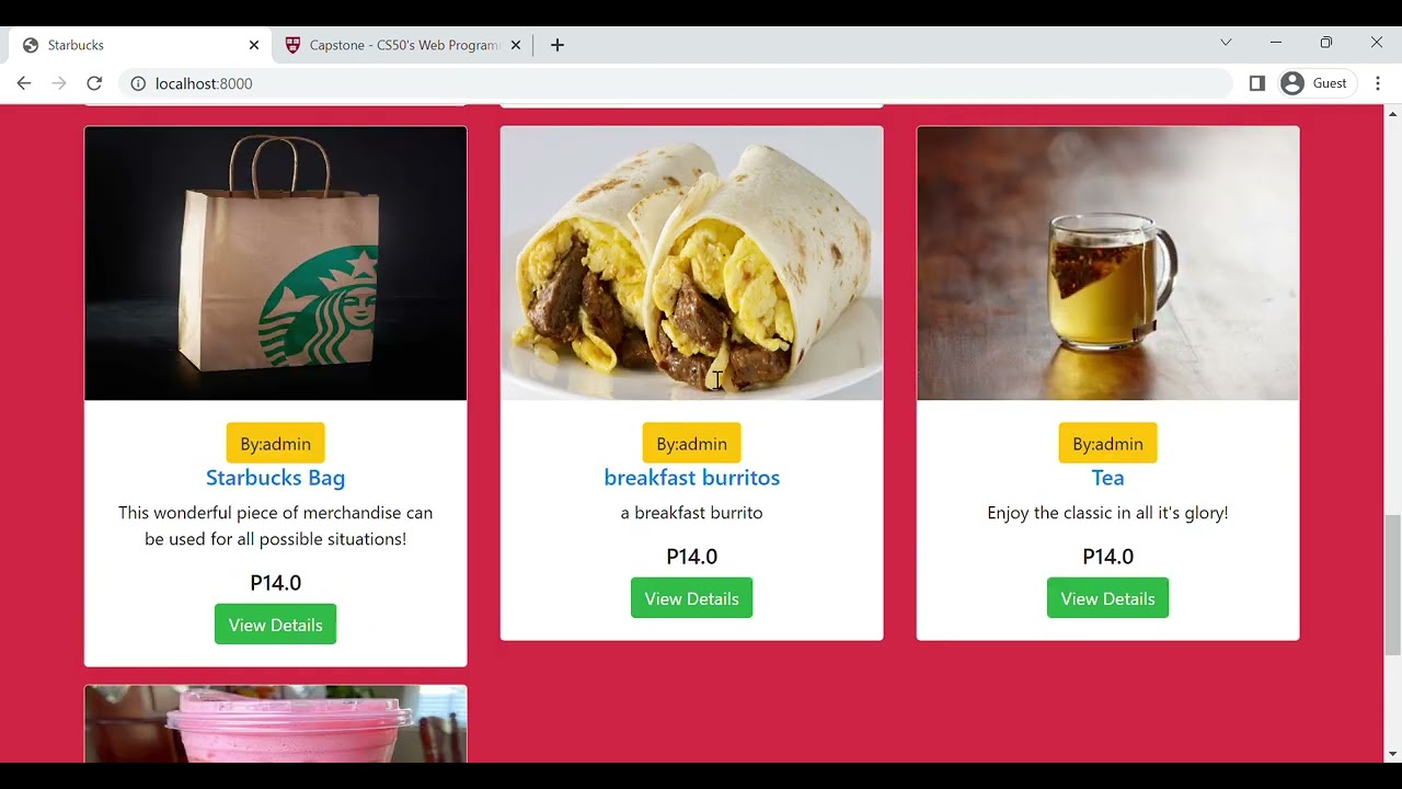 CS50 Web Programming With Python & Javascript Final Project Submission