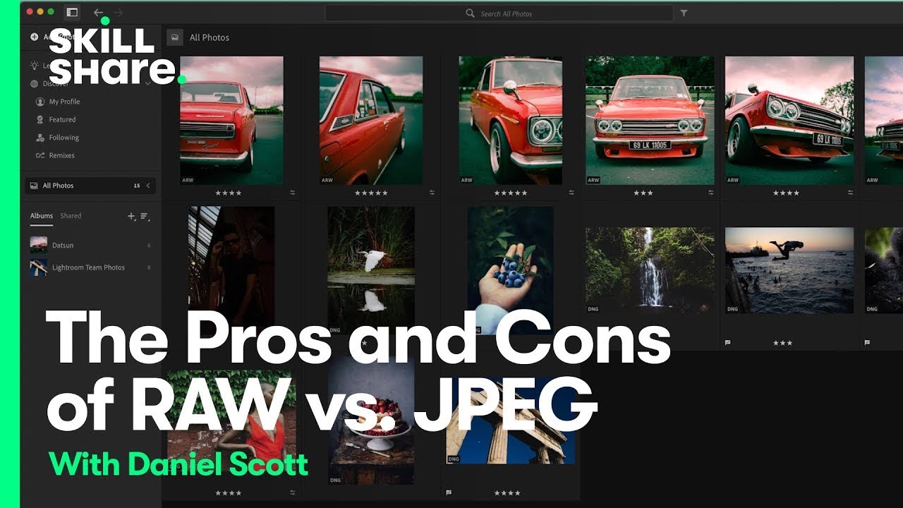 JPEG vs. RAW Comparison for Photo Editing in Lightroom