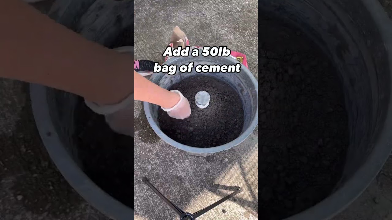 Easy & cheap DIY umbrella stand