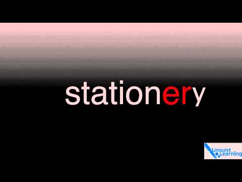 stationery-stationary