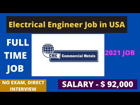 Electrical Engineer Job-Commercial Metals Company Now Hiring | Best Jobs opportunities in USA | JWP