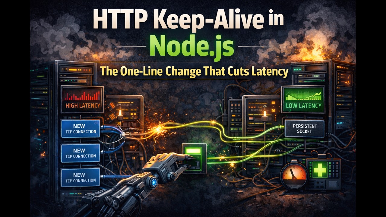 HTTP Keep-Alive in Node.js: The One-Line Change That Cuts Latency
