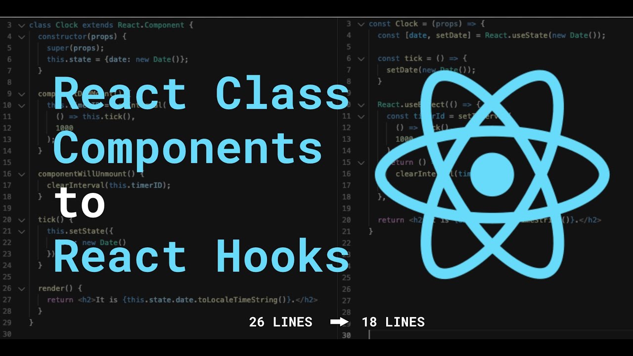React Class Components to React Hooks 2021