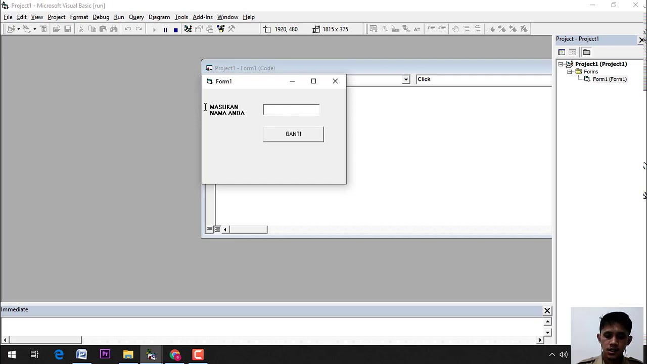 Pengenalan dasar Visual Basic