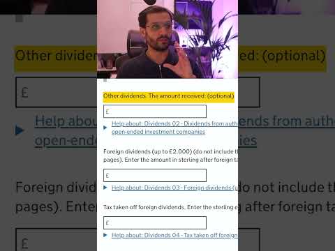 How to complete a SELF-ASSESSMENT tax return UK - Dividend Income