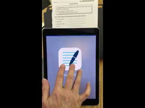 Good Notes app with Apple Pencil on 9.7-inch iPad pro - AT for students with low vision