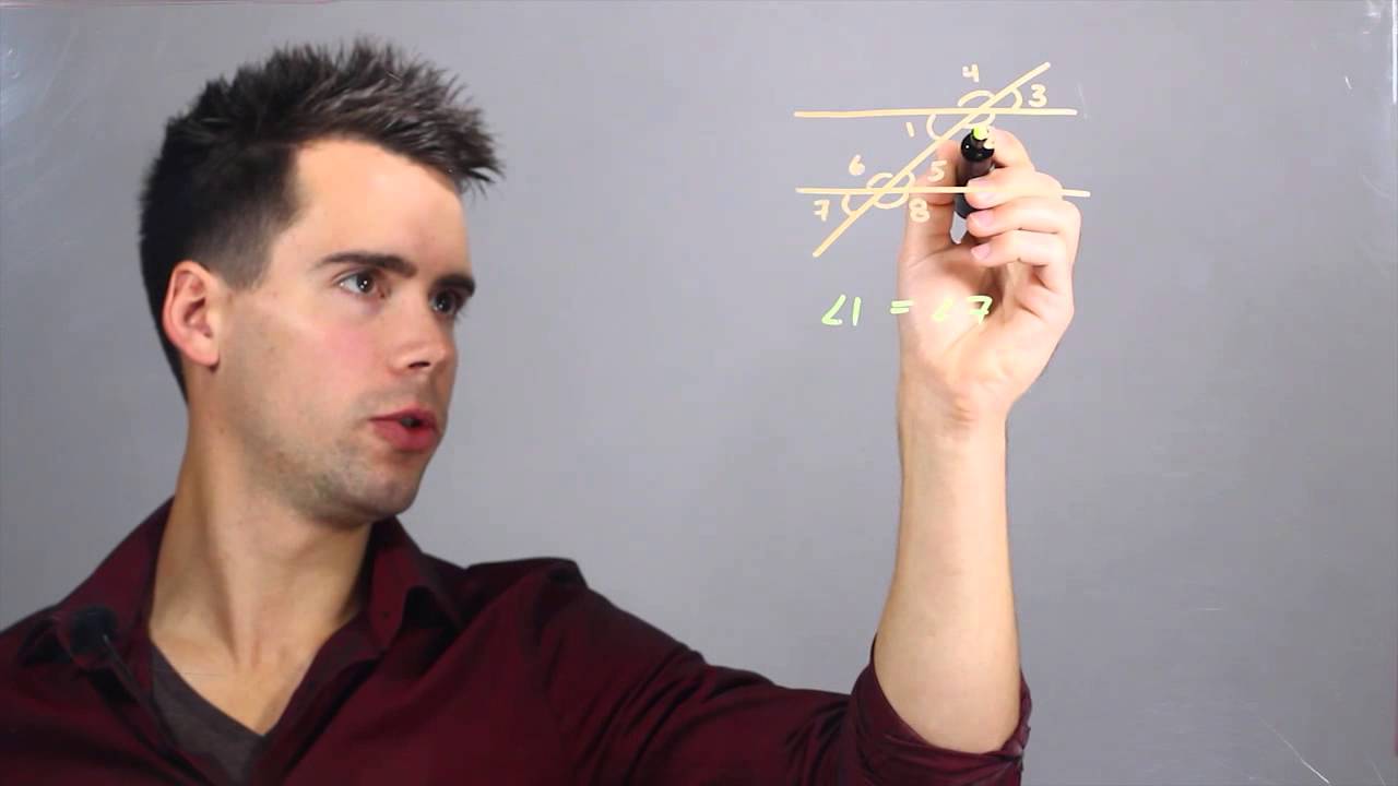 Line & Angle Relationships : Solving Math Problems