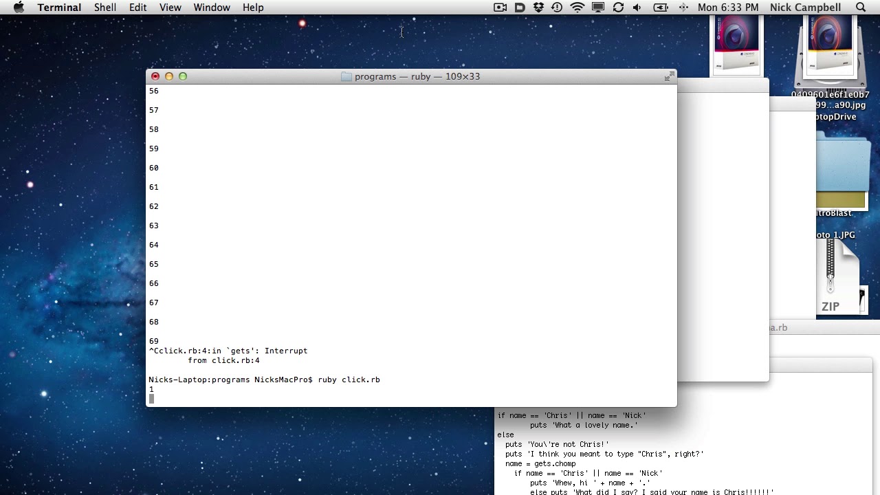 First Click That Button Code in Ruby