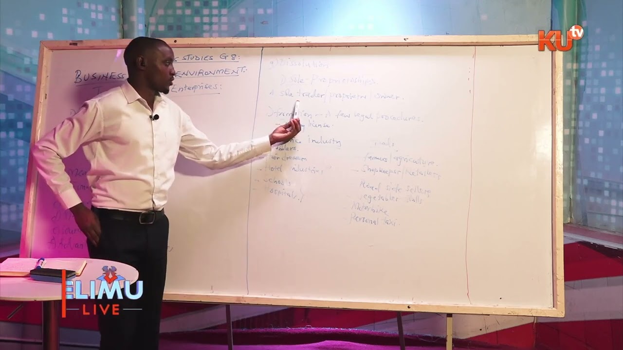 Elimu live ||Business and Its Environment || Business Studies
