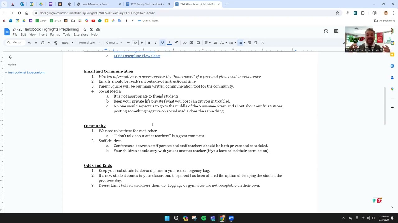Handbook Highlights