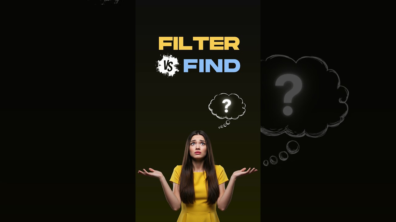 Javascript filter vs find