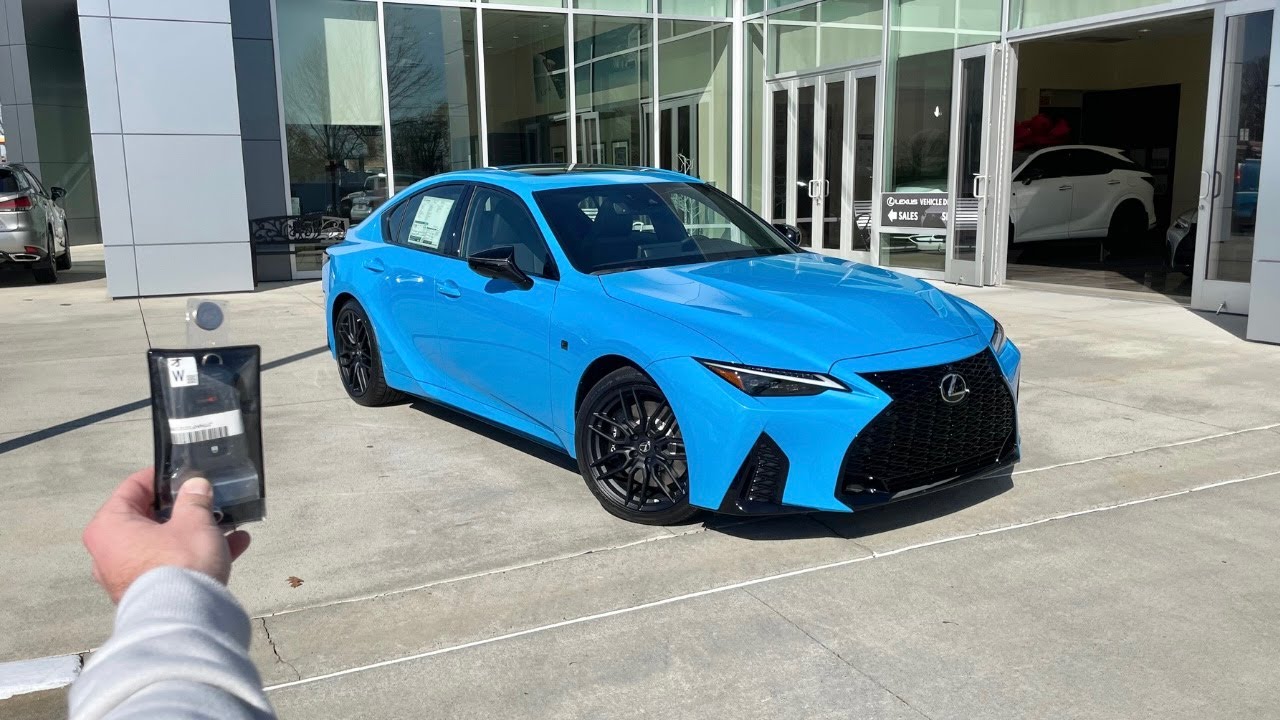 2024 Lexus IS 500 F Sport Premium Blue Vector: Start Up, Exhaust, Test Drive, Walkaround, POV and Re